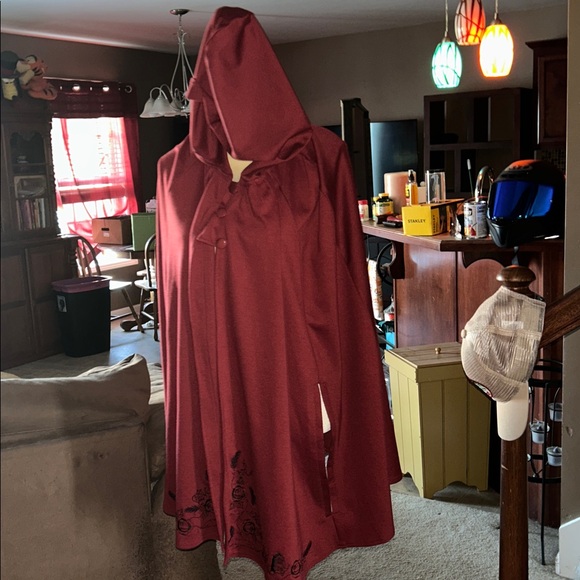 Disney | Jackets & Coats | Hpdisney Beauty And The Beast Hooded Cape ...